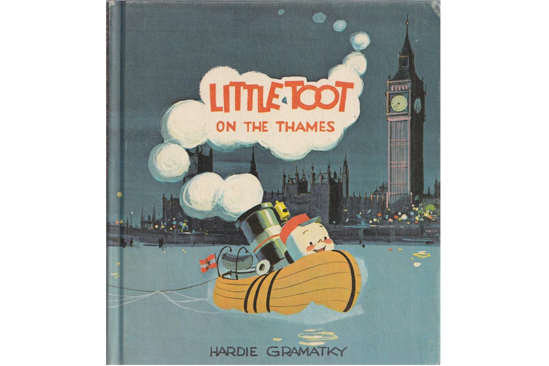 Vintage Childrens Picture Book Little Toot on the Thames, Hardie ...