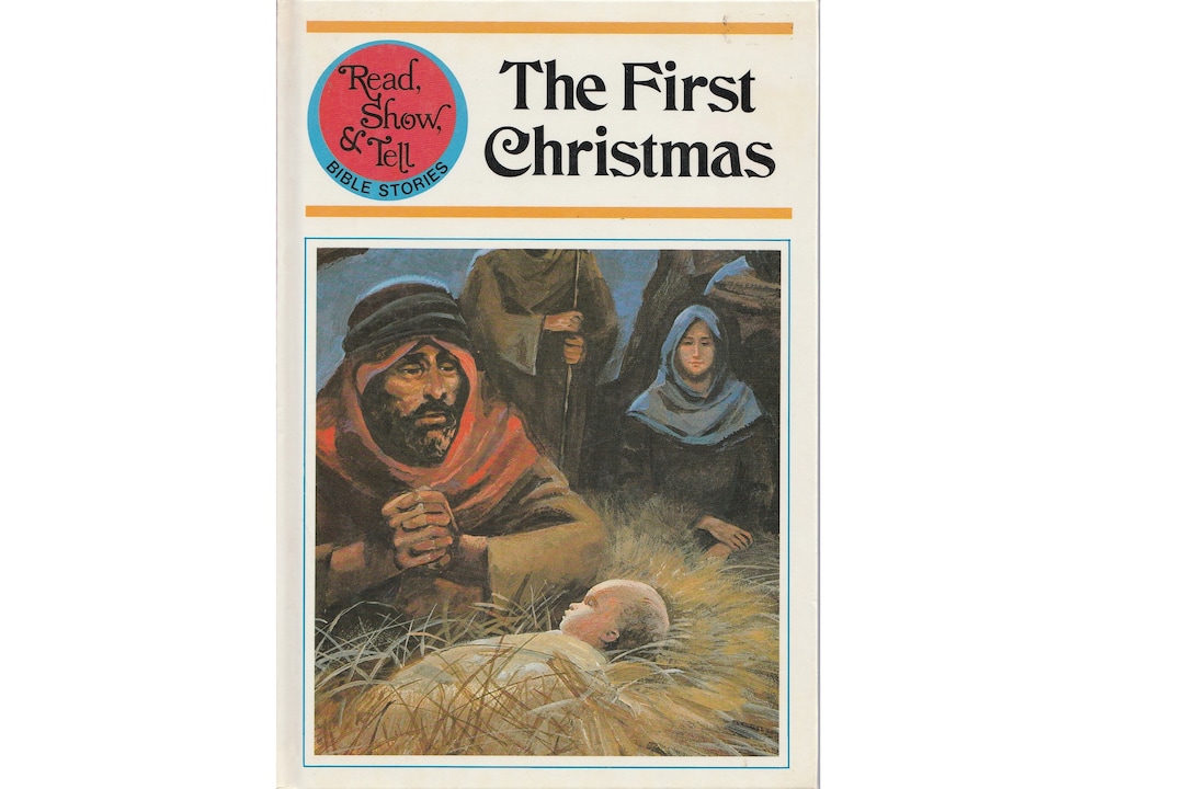 Vintage Christmas Board Book the First Christmas, New Testament Bible ...