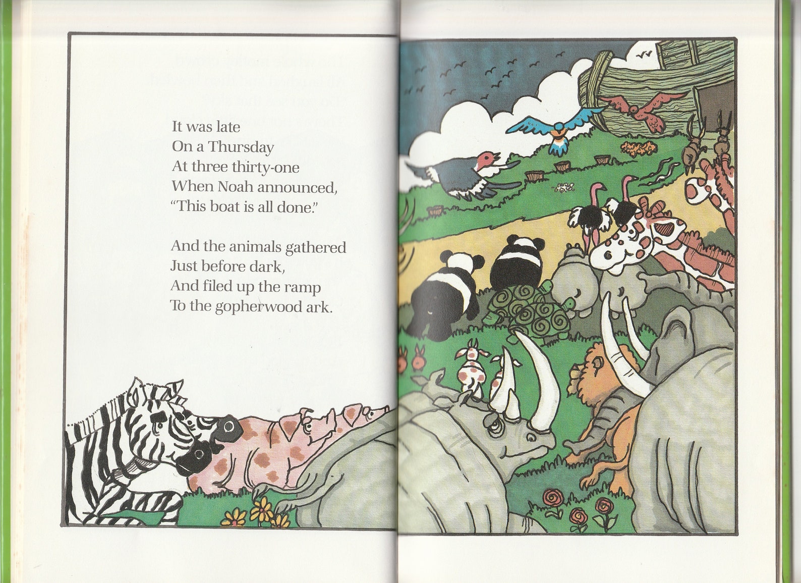 Vintage Noahs Ark Bible Story Picture Book Gopherwood Zoo the | Etsy