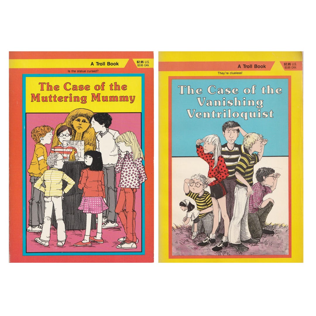 Lot of 2 Vintage Mcgurk Mystery Series Childrens Books the Case of the ...