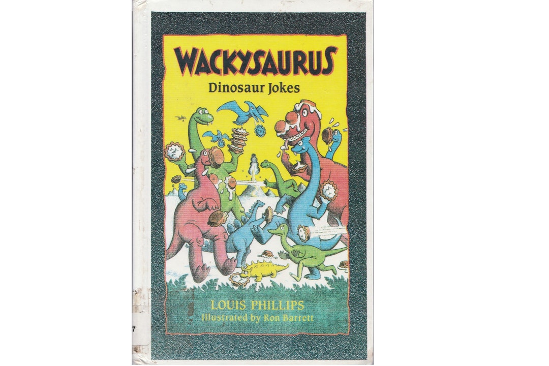 Vintage Childrens Dino Riddles Book Wackysaurus Dinosaur Jokes, Cheesy ...
