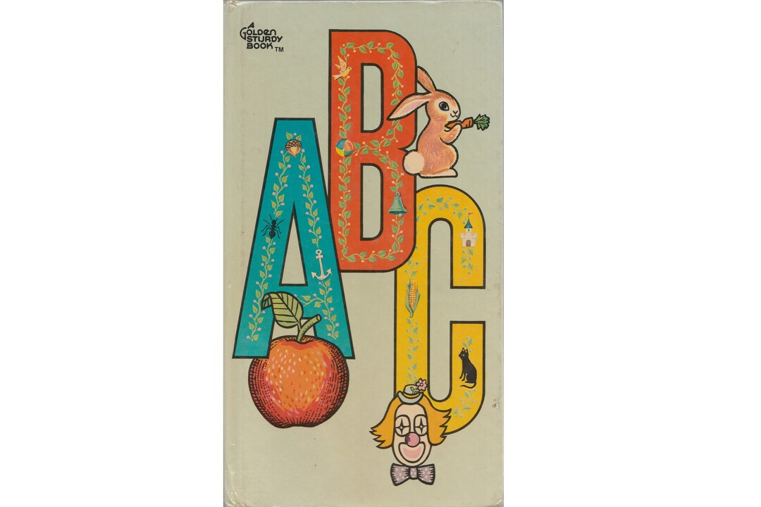 Vintage Baby Board Book the Golden Sturdy Book of ABC, Helen Federico ...