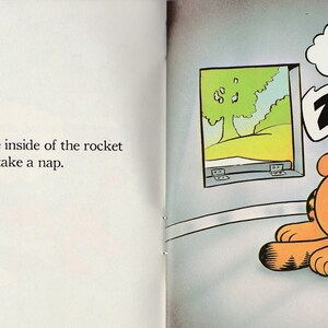 Vintage Garfield the Cat Childrens Picture Book Garfield in Space, Jim ...