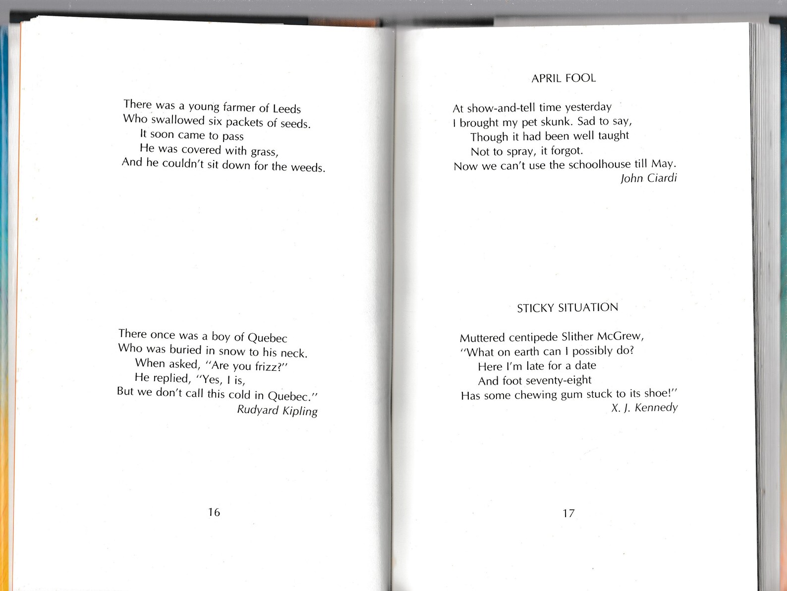 Vintage Childrens Poetry Book Lots of Limericks by Myra Cohn Livingston ...