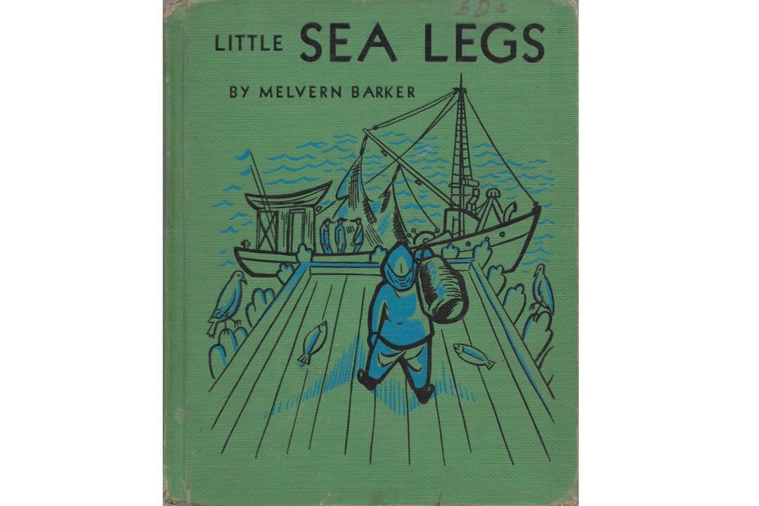 Vintage 1950s Childrens Picture Book Little Sea Legs, Melvern Barker ...