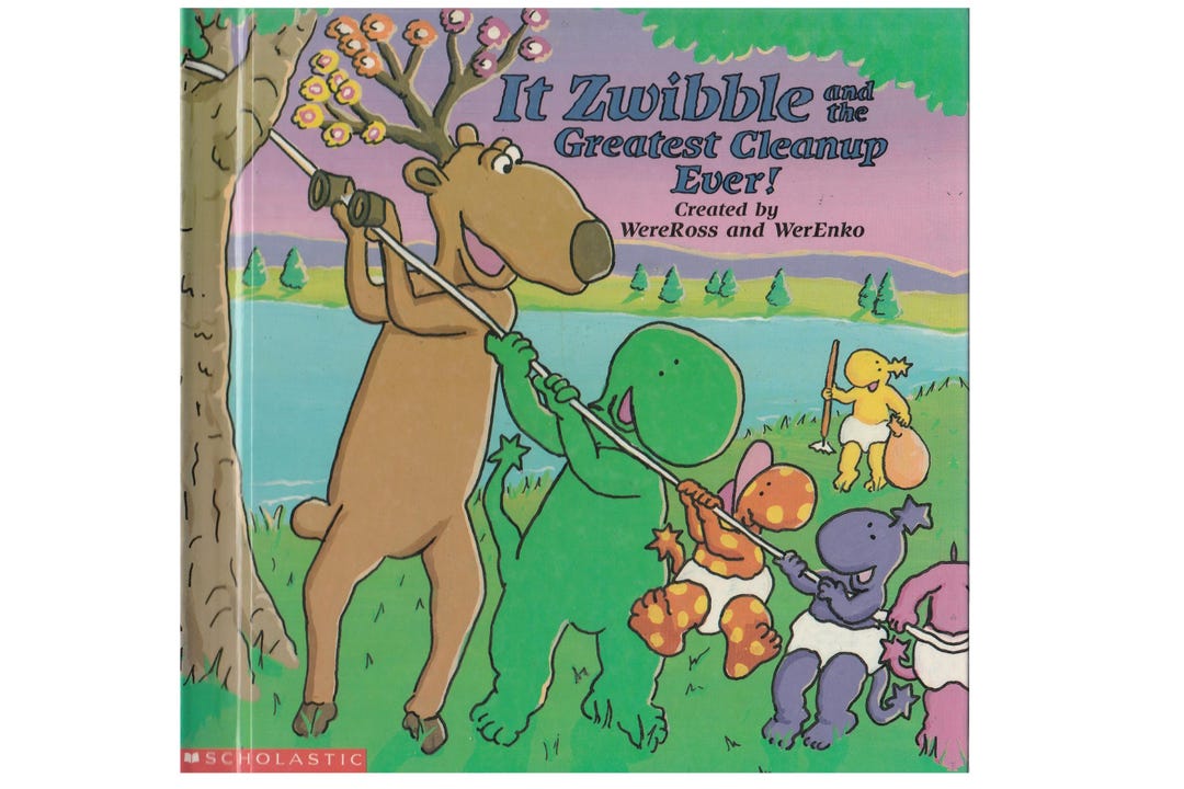 Vintage Childrens Picture Book It Zwibble and the Greatest Cleanup Ever ...