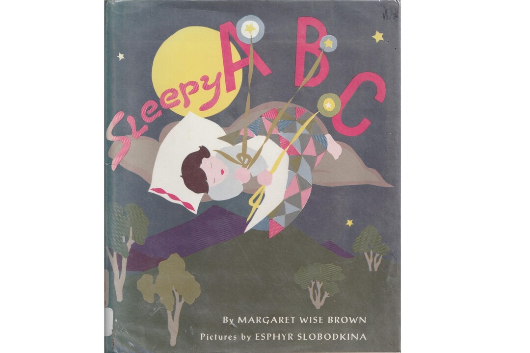 Vintage Preschool Childrens Alphabet Letters Picture Book Sleepy ABC ...