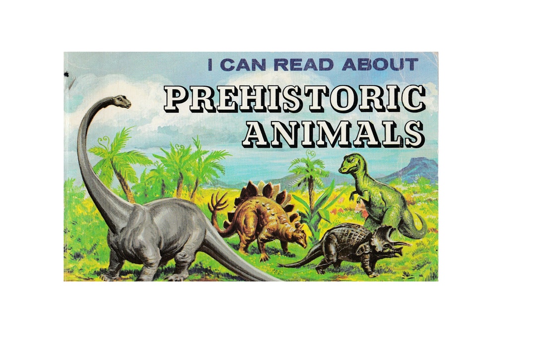Vintage Childrens Easy Reader Dinosaur Nonfiction Book I Can Read About ...