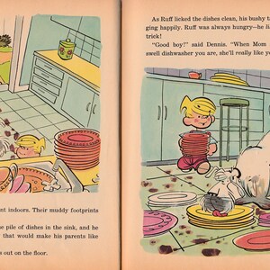Vintage 1950s Little Golden Book Dennis the Menace and Ruff, Carl ...