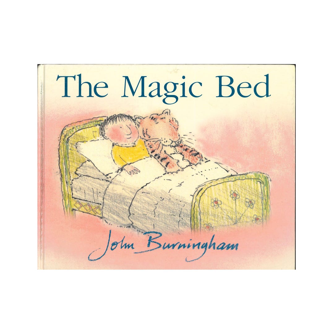 Vintage Childrens Fantasy Picture Book the Magic Bed, John Burningham, Bedtime Story, Magical ...