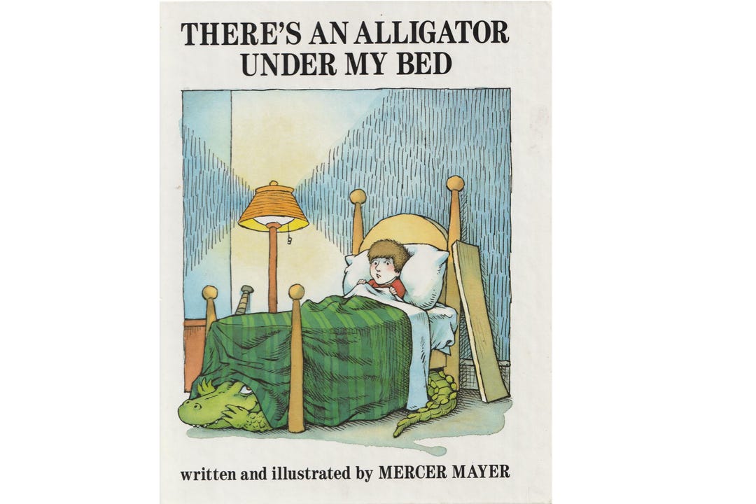 Vintage Mercer Mayer Childrens Picture Book Theres an Alligator Under ...