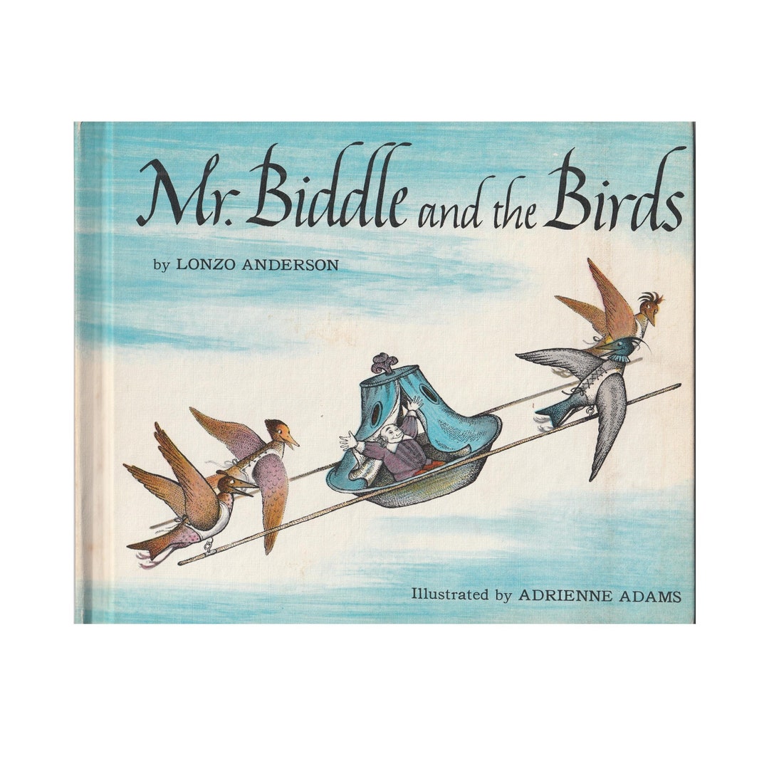Vintage Adrienne Adams Childrens Picture Book Mr Biddle and the Birds ...