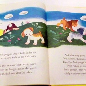 Vintage Big Golden Book Childrens Picture Book the Poky Little Puppy ...