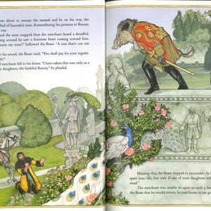 Vintage Jan Brett Childrens Fairy Tale Picture Book Beauty and the ...