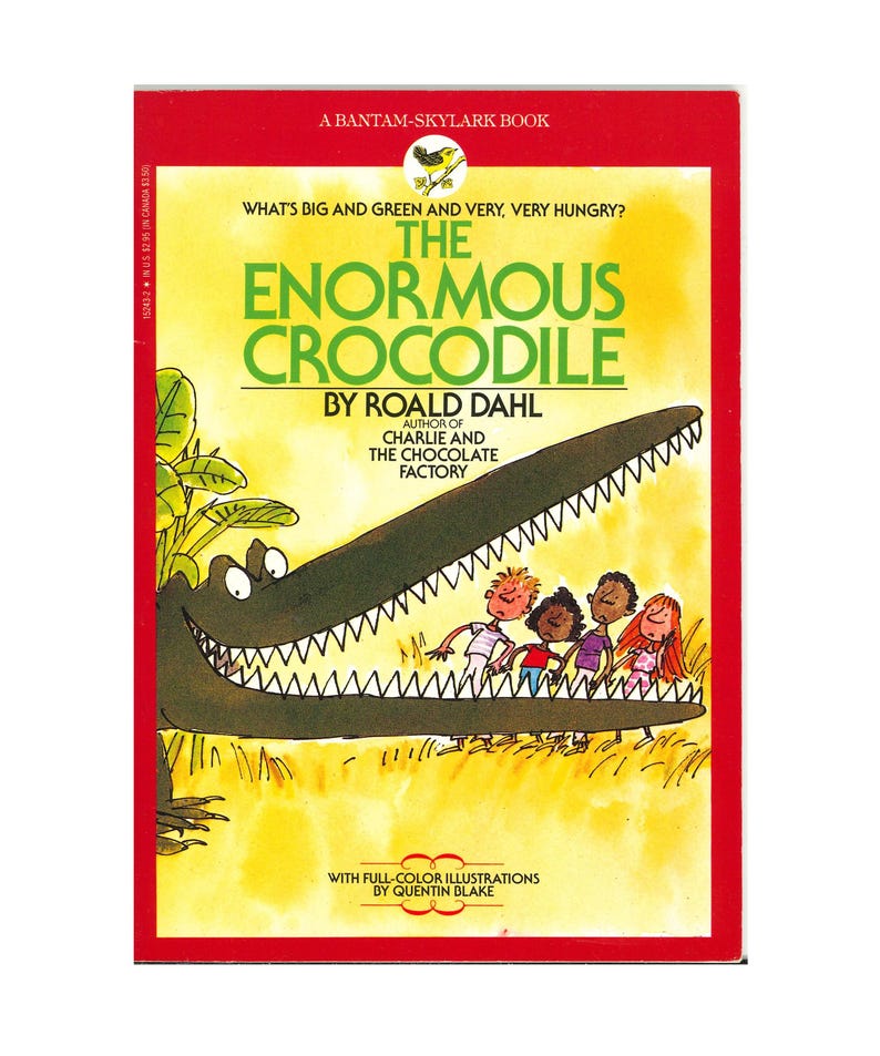 Vintage Roald Dahl Childrens African Wild Animals Fantasy Book the ...