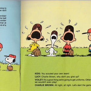 Vintage Peanuts Cartoon Childrens Picture Book Snoopy and Friends ...