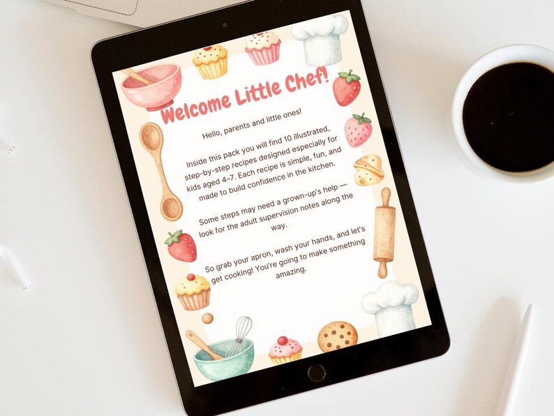Kids Recipe Cards | 10 Easy Illustrated Recipes for Ages 4-7 (PDF ...