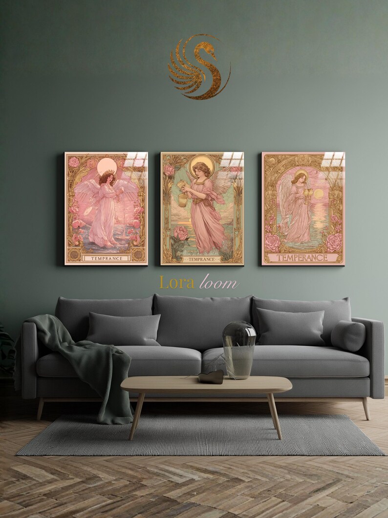 Temperance, Metal Poster Set, Modern Minimalist Wall Art, Magnetic ...