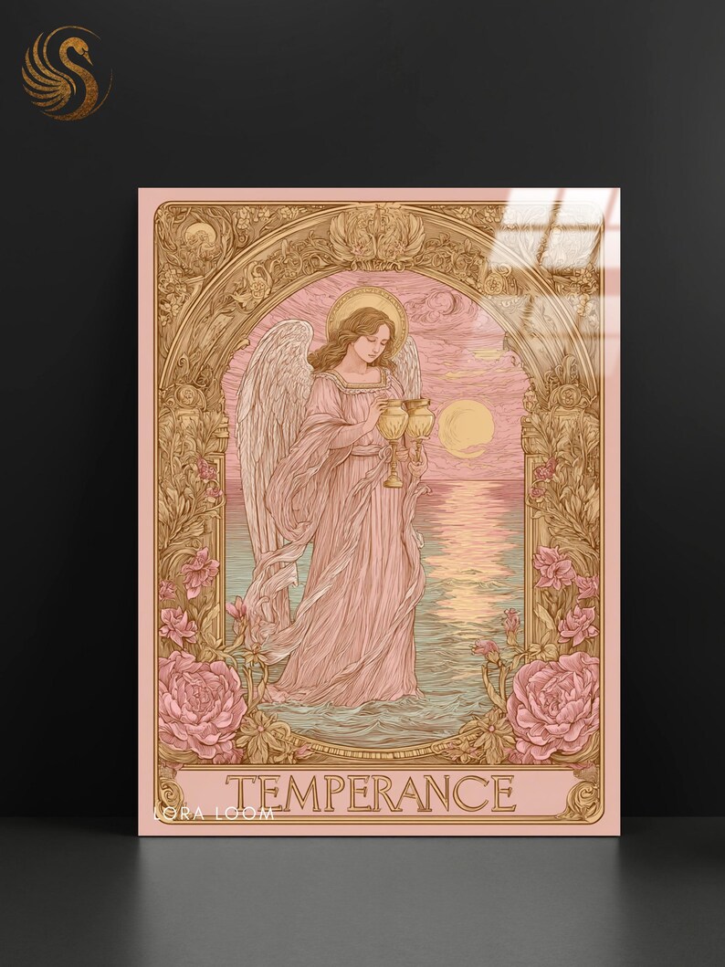 Temperance, Metal Poster Set, Modern Minimalist Wall Art, Magnetic ...