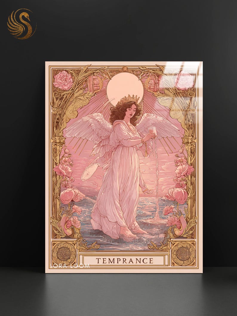 Temperance, Metal Poster Set, Modern Minimalist Wall Art, Magnetic ...