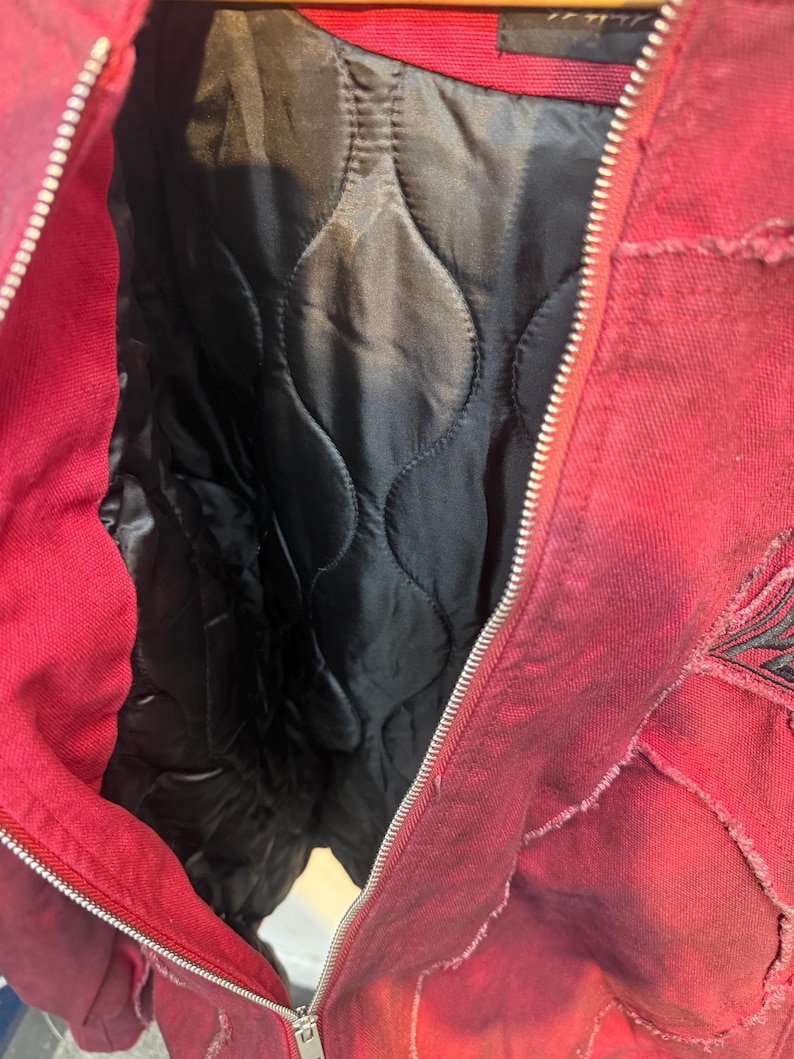 Y2K Distressed Jacket Oversized Zip Hoodie | Washed Cyber Grunge ...