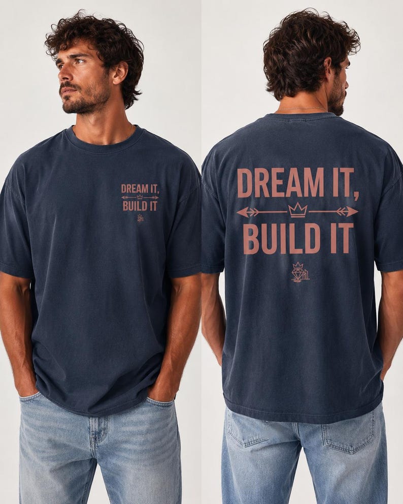 Dream It Build It Comfort Colors Tee, Motivational Entrepreneur Apparel ...