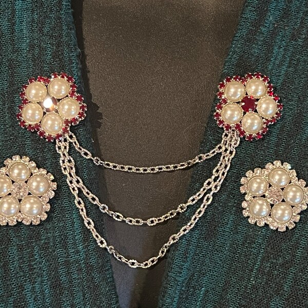 Silver Sweater Clips - Etsy