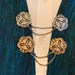 Sweater Clips: Pewter and Antique Gold Decorative Medallions - Etsy