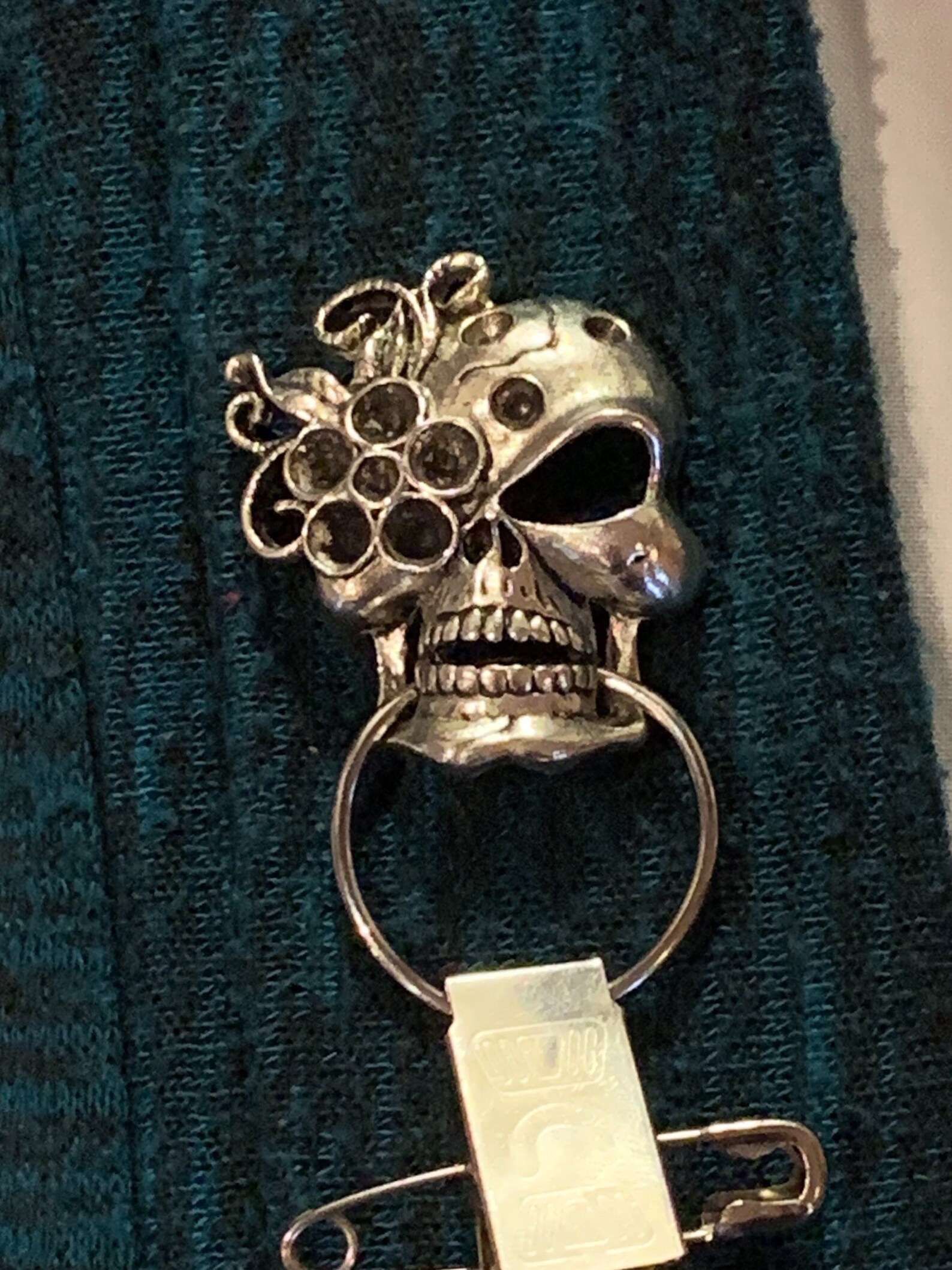 Eyeglass Holder Sunglasses Holder Badge Holder Skull With Etsy