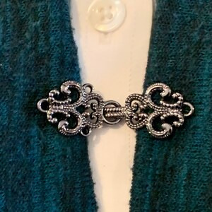 Sweater Pins: Locking Clips, Bronze, Pewter, Gold, Silver, and Gunmetal ...