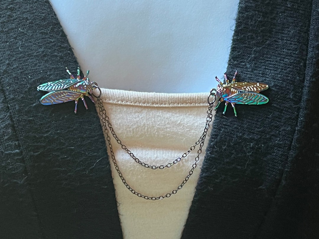 Sweater Clips: Iridescent Flies, Fly, Insect, Insects - Etsy