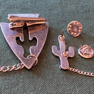Sweater Clips: Cactus Medallions With Turquoise Accent Stones, Arrow ...