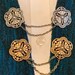 Sweater Clips: Pewter and Antique Gold Decorative Medallions - Etsy