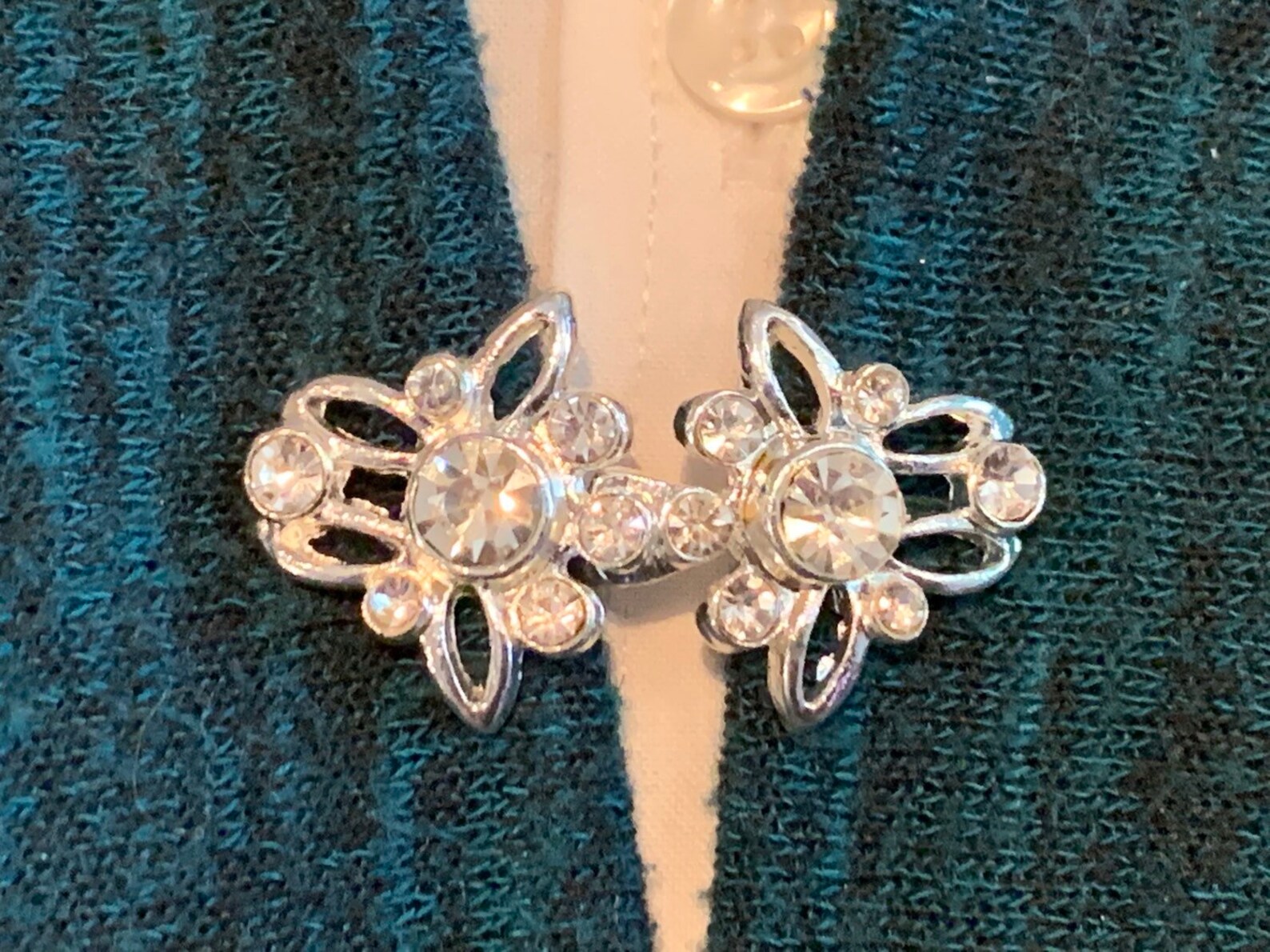 Cloak Pins Sweater Clips Sweater Pins: Rhinestone Locking - Etsy