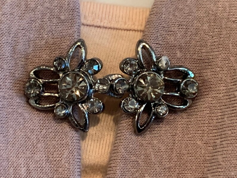 Cloak Pins Sweater Clips Sweater Pins: Rhinestone Locking - Etsy