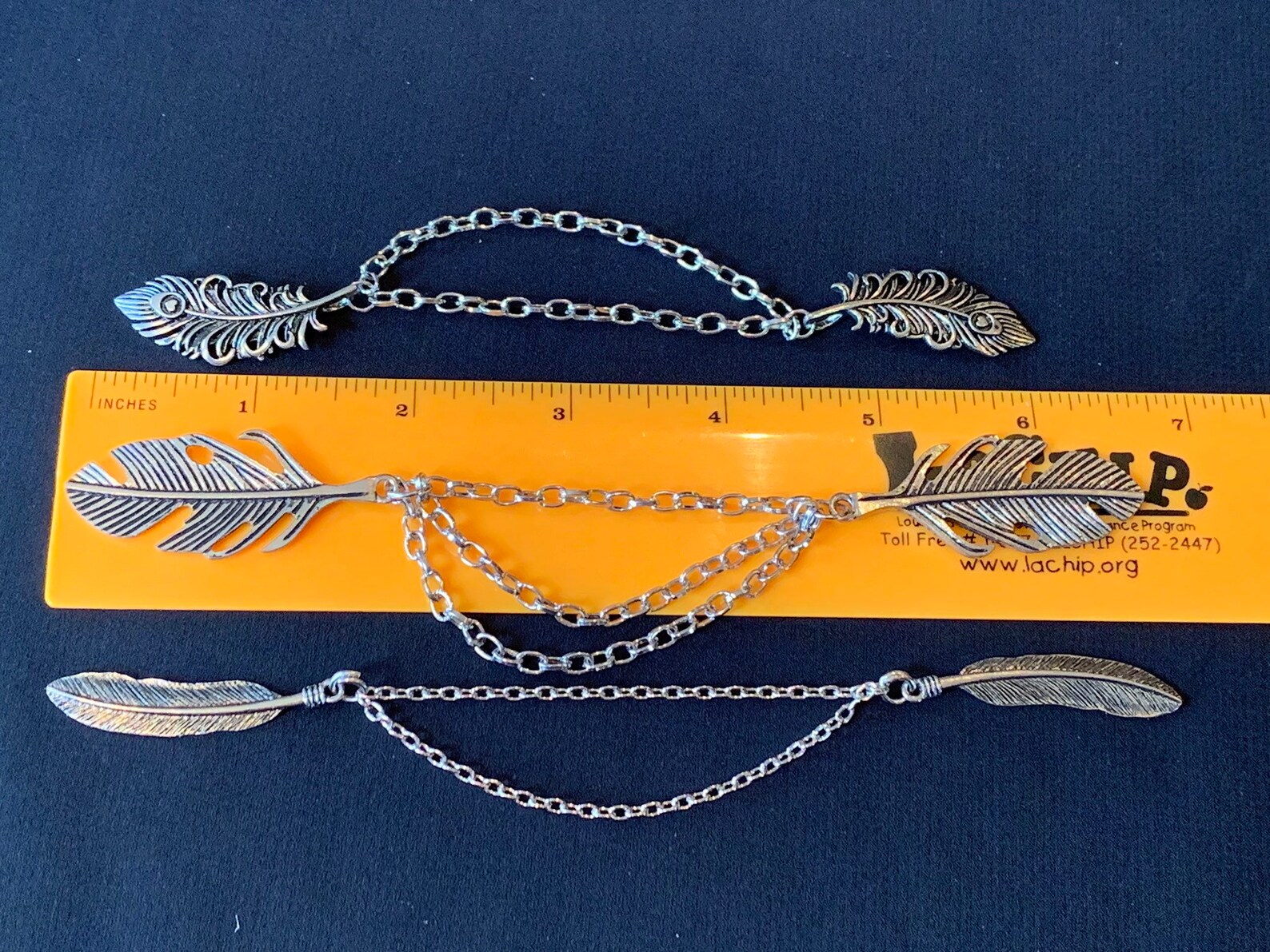 Sweater Clips: Silver Feather Feather Bird Feather Three | Etsy