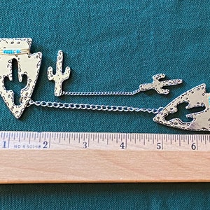 Sweater Clips: Cactus Medallions With Turquoise Accent Stones, Arrow ...