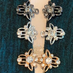 Cloak Pins, Sweater Clips, Sweater Pins: Rhinestone Locking Clip in ...