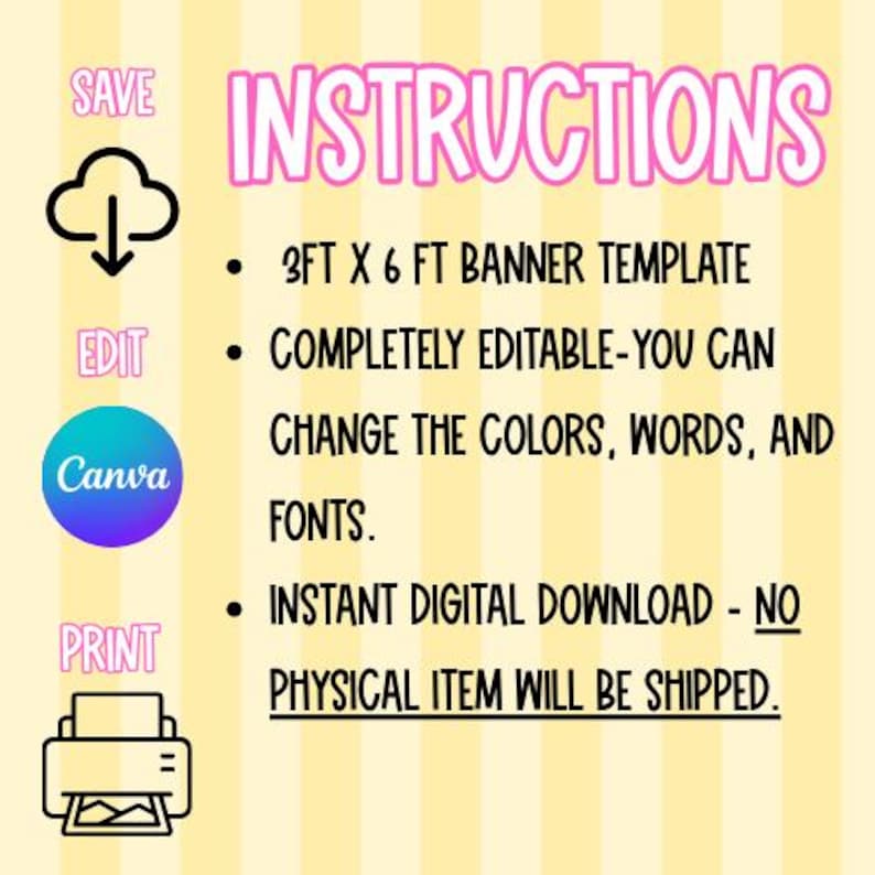 Editable Painted Banner Template | Welcome Classroom Sign (digital ...