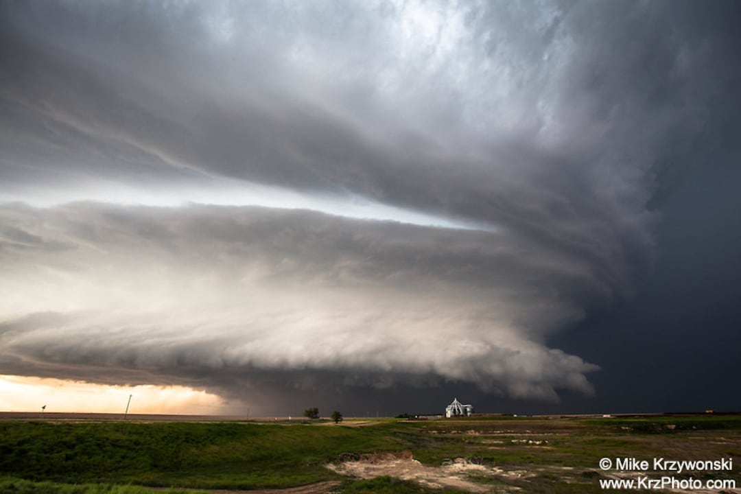 Severe Supercell Thunderstorm in Leoti, Kansas Photo Picture Fine Art ...