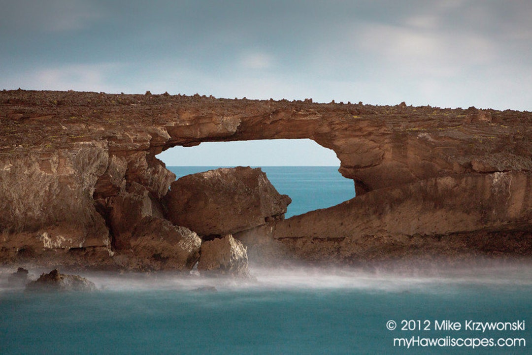 Unique Rock Formation in the Ocean at Laie Point on Oahu in Hawaii ...