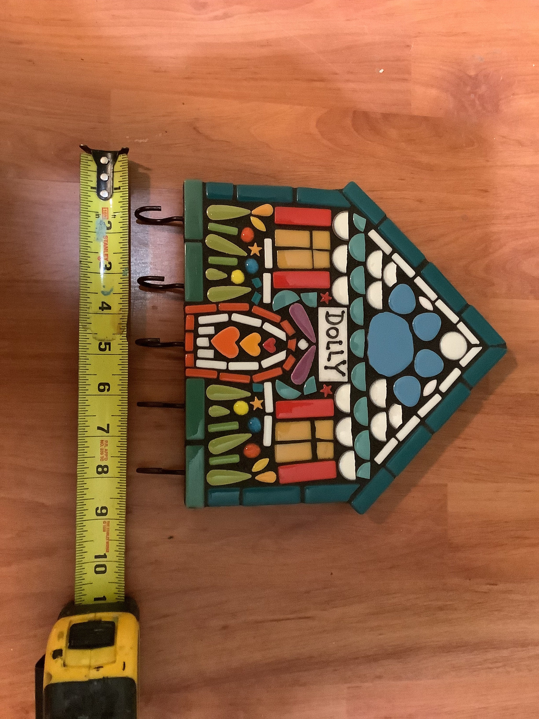 Mosaic Key Rack, Dog Leash Holder, Dog Lover Gift or Housewarming ...