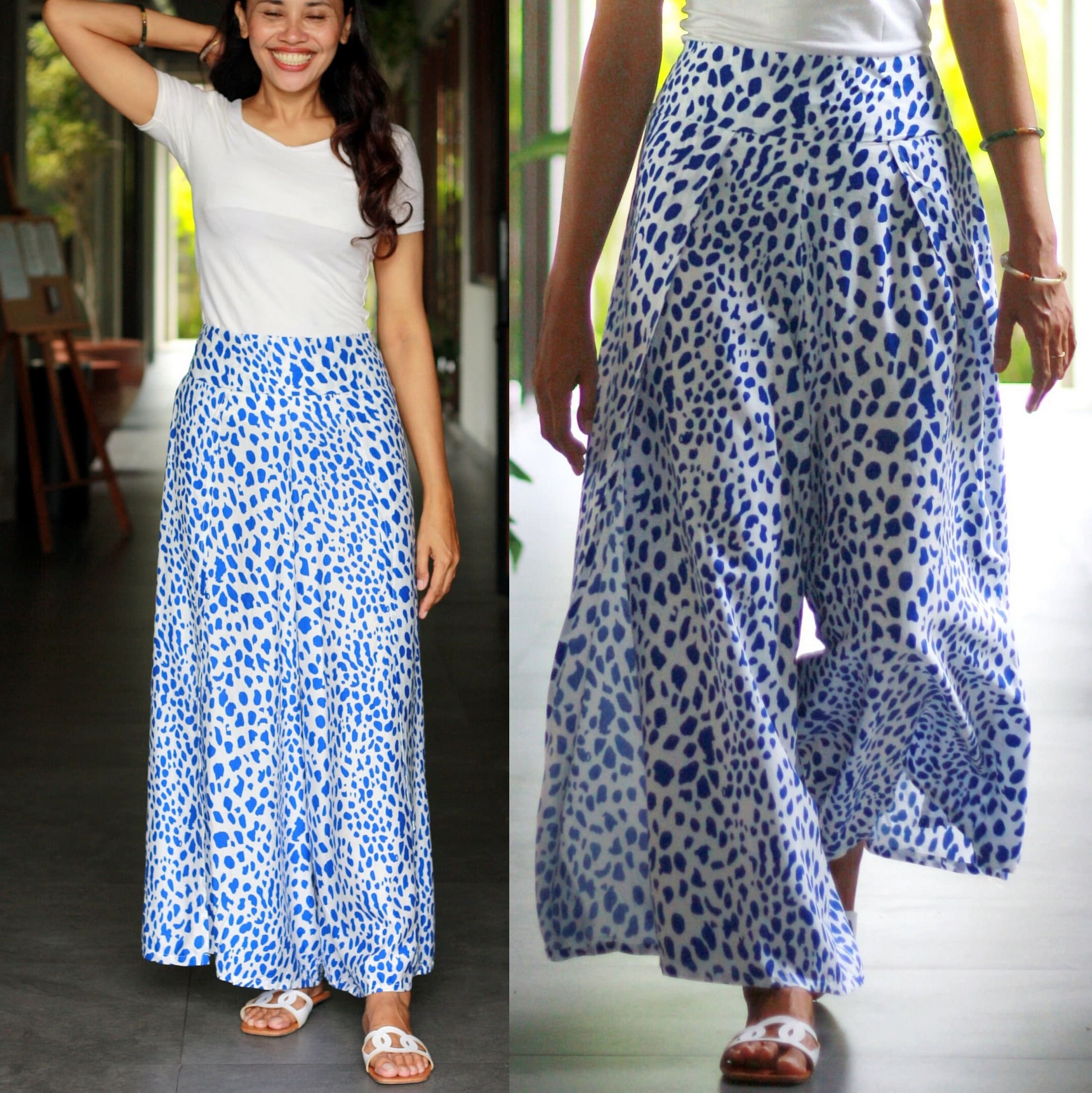 Comfortable Pants Capri Pants Palazzo Pantalon Wide Leg Etsy