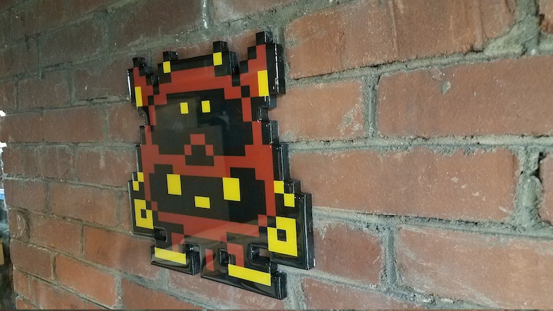 Solid Wood Pixel Game Art Dr. Mario Germs & Pills 6 Piece Set - the 3A ...