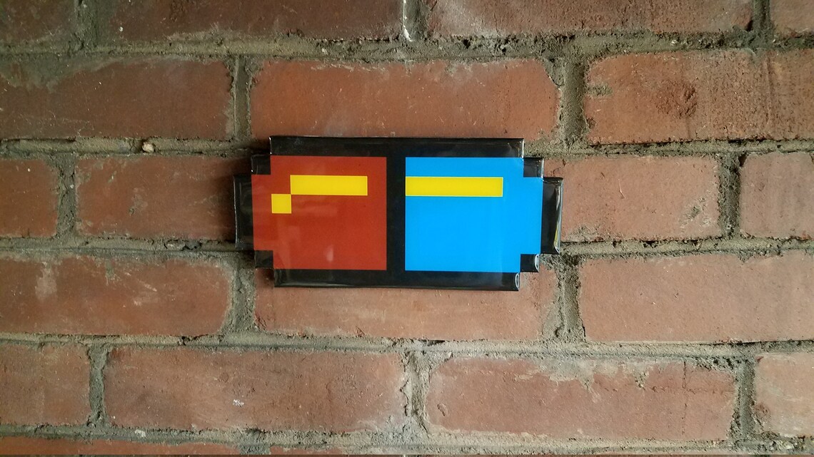 Solid Wood Pixel Game Art Dr. Mario Germs & Pills 6 Piece Set - the 3A ...