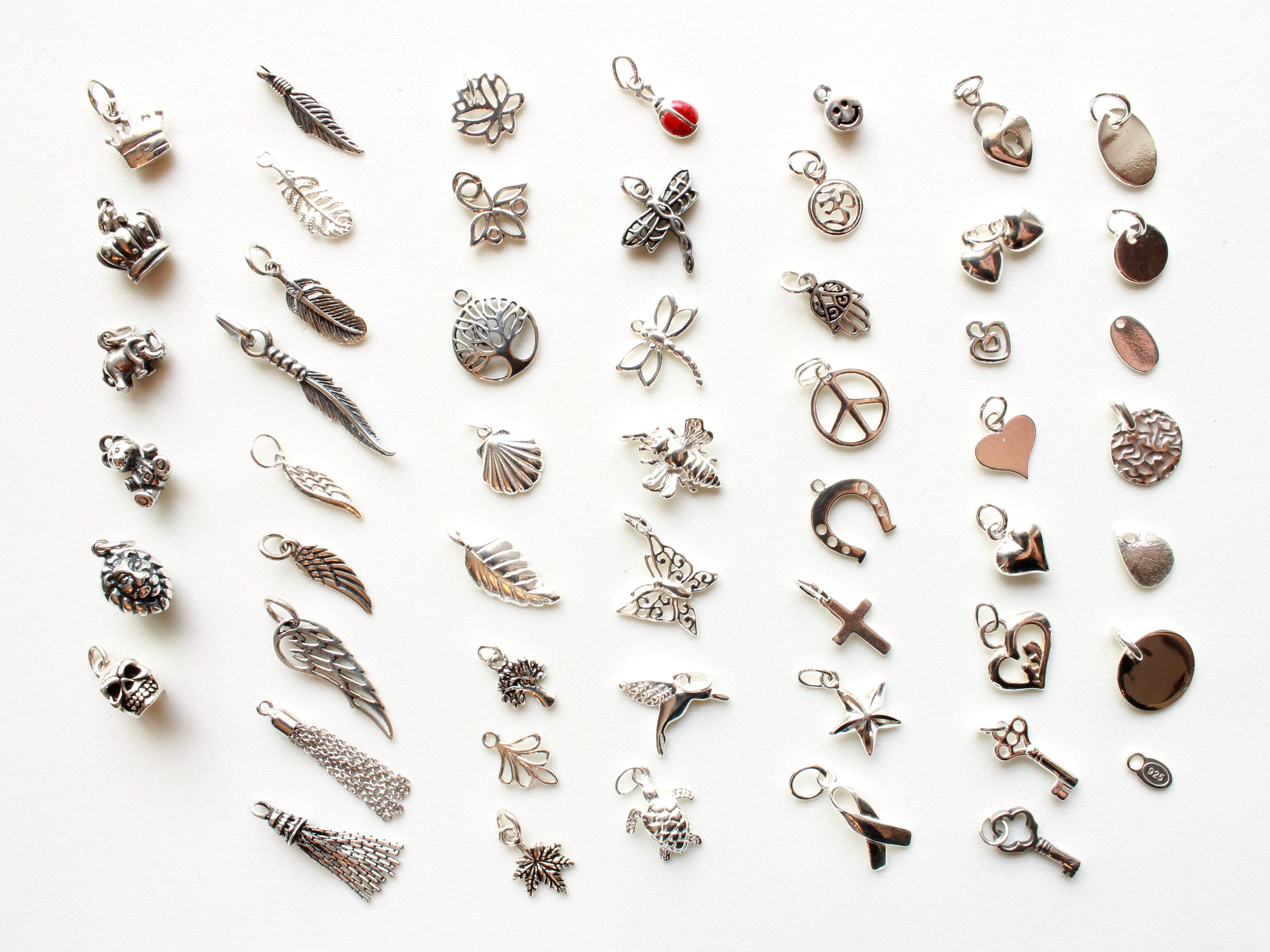 Add-on Sterling Silver Charms, Add a Charm to Necklace or Bracelet ...