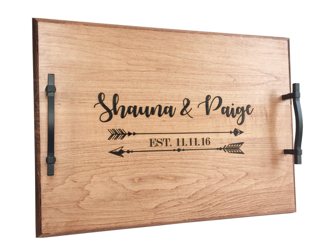 Personalized Serving Tray Serving Tray Personalized Wedding | Etsy