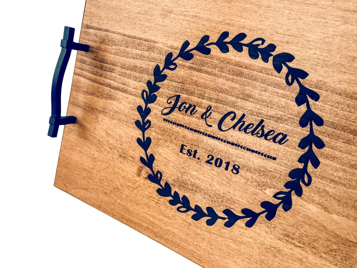 Personalized Serving Tray Serving Tray Personalized Wedding - Etsy