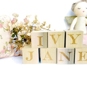 Wood Name Blocks, Baby Blocks, Decorative Blocks, Children's Name ...