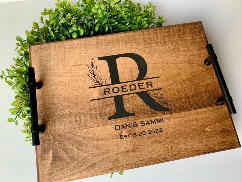 Personalized Serving Tray Serving Tray Personalized Wedding - Etsy